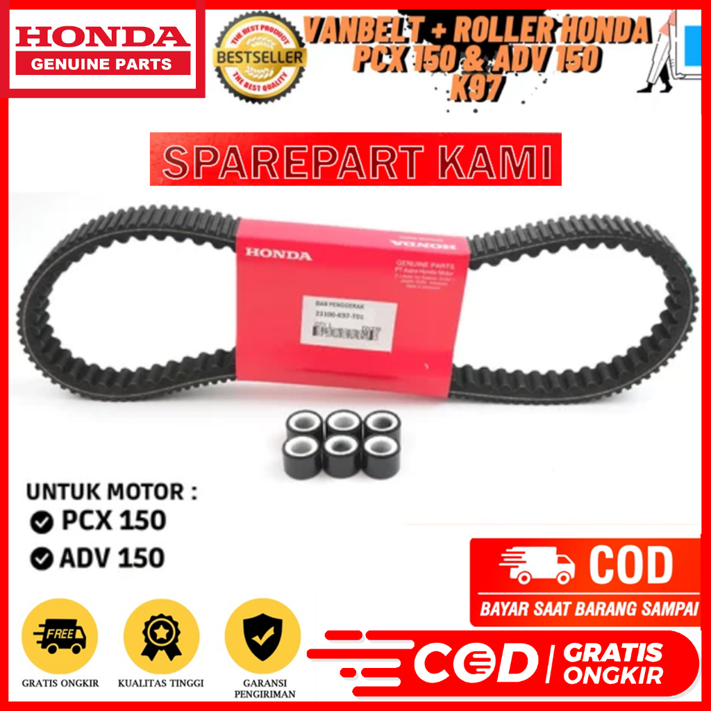 Jual V-BELT V BELT VANBELT + ROLLER SET HONDA PCX 150 K97 (2017 - 2021 ...