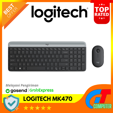 Jual Logitech MK470 / MK 470 Slim Combo Keyboard & Mouse Wireless | Shopee Indonesia