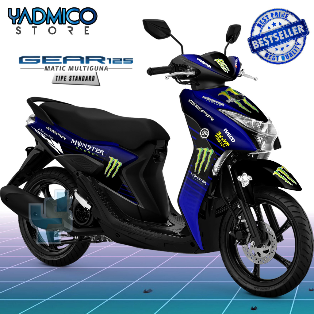 Jual Decal Mio Gear 125 - Stiker Motor Mio Gear Full Body - Decal ...