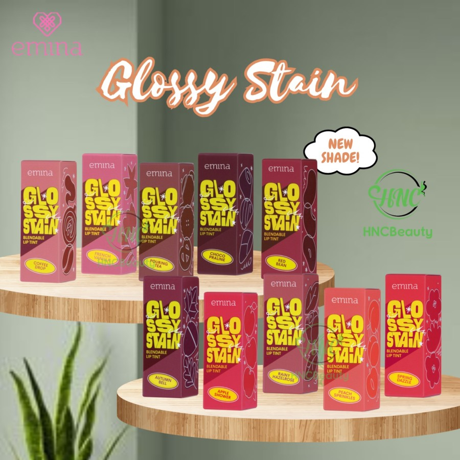 Jual EMINA Glossy Stain 3g | Lip Tint Glosy Liptint Moisturize Liptin ...
