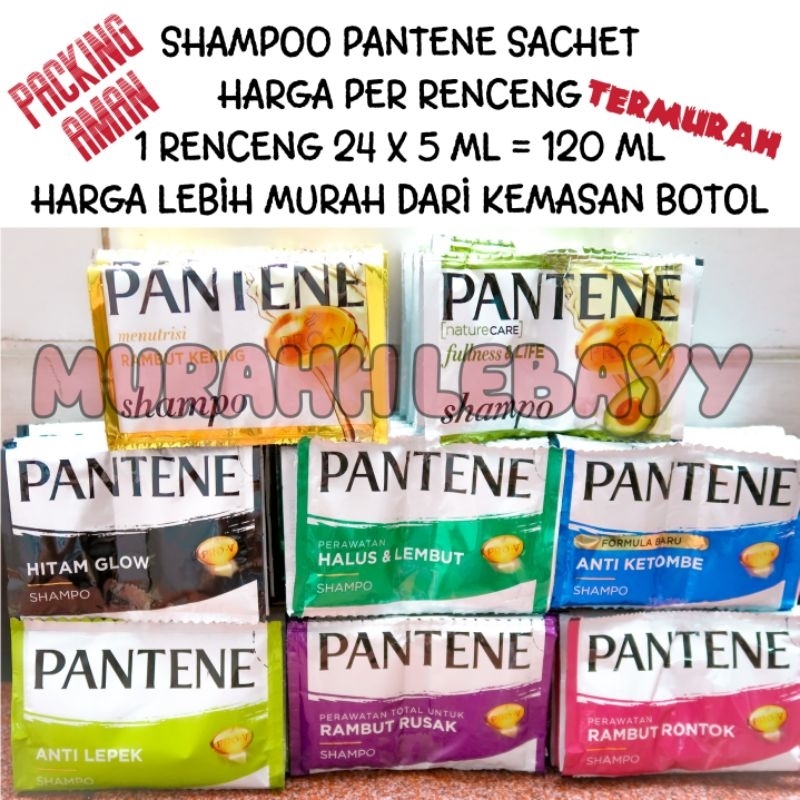 Jual PANTENE SHAMPOO SACHET 12 x 10 ml | Shopee Indonesia