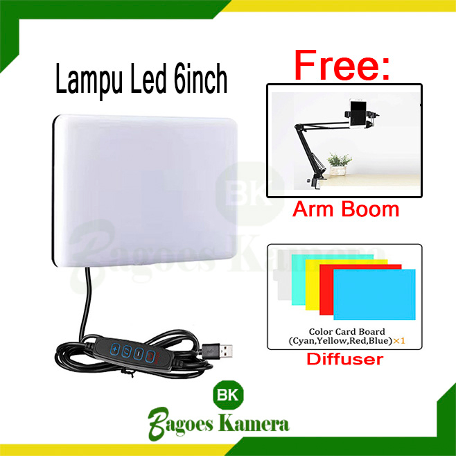 Jual Lampu Foto Lampu LED Video Light Fill light 6 inch 8 inch Tripod Ring Light Lampu Fotografi ...