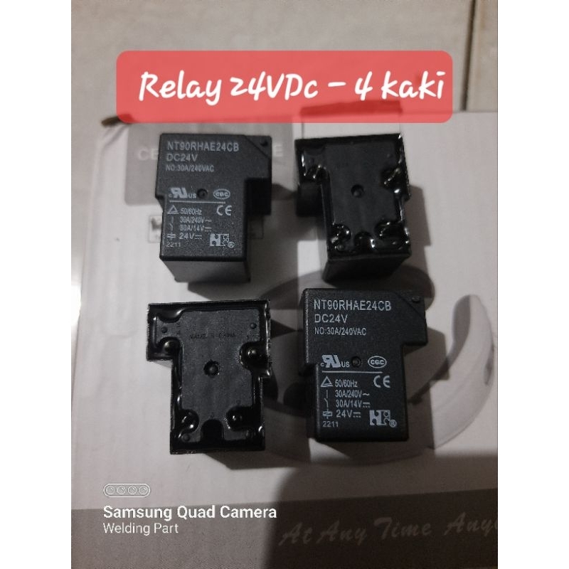Jual Relay 24v 4 30A pin 24vdc 4 kaki ORIGINAL Mesin las | Shopee Indonesia