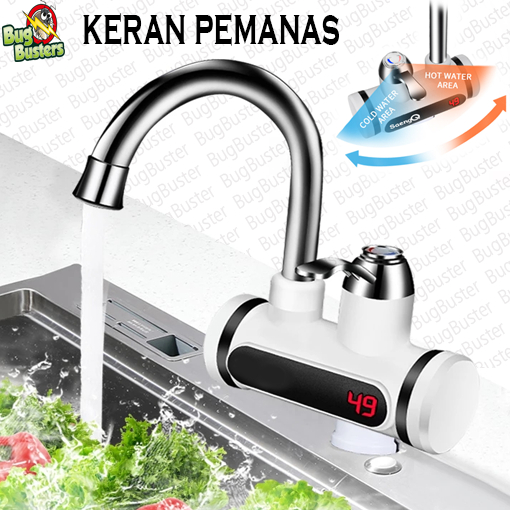 Jual Temmax Keran Pemanas Air Electric Faucet 3rd Generation - RX-008 ...