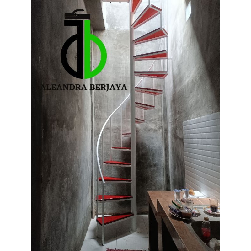 Jual Tangga putar / tangga spiral / tangga putar perpaduan kayu ...