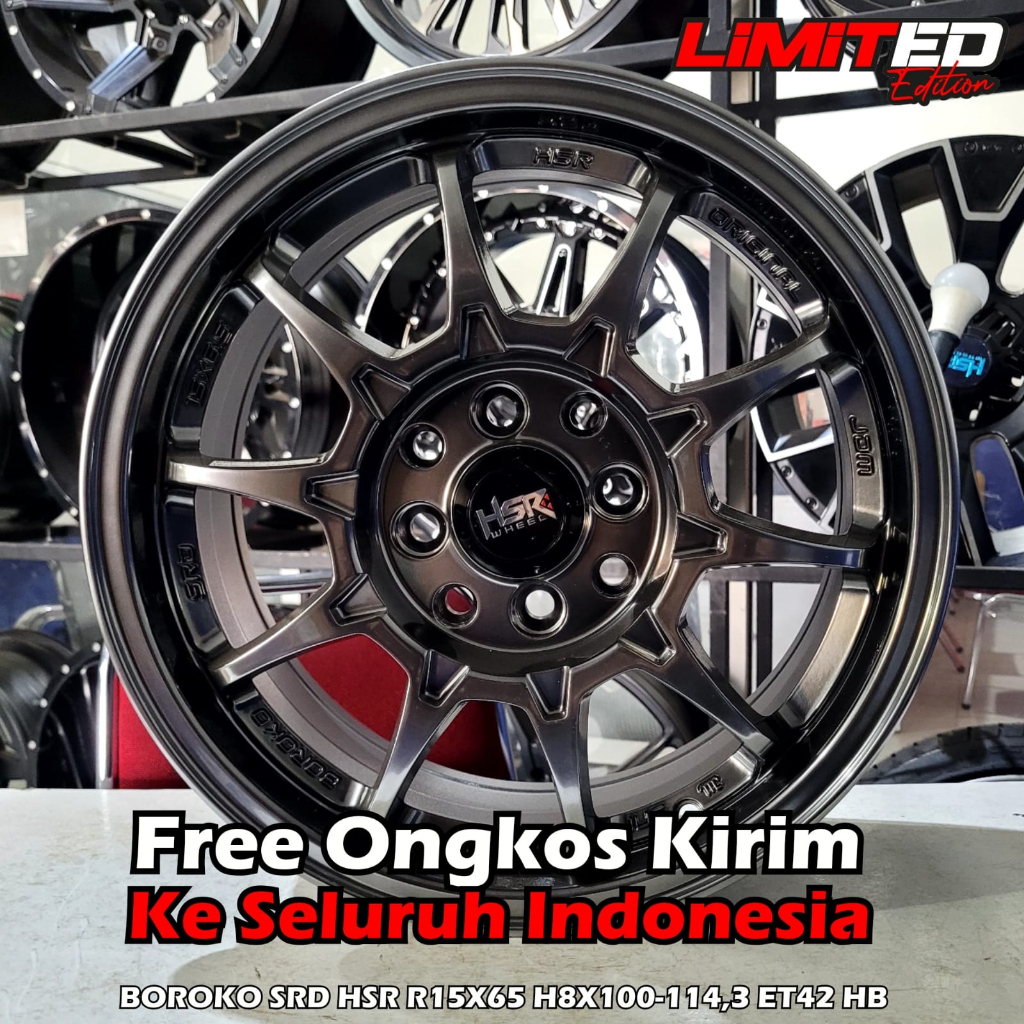 Jual VELG HSR HONDA FERIO MURAH PALEMBANG TYPE BOROKO SRD R15 PCD 4X100/114,3 | Shopee Indonesia