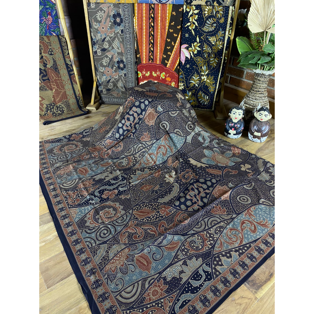 Jual Kain Batik SOLO (Cabut Alusan) motif galaran abstrak | Shopee ...
