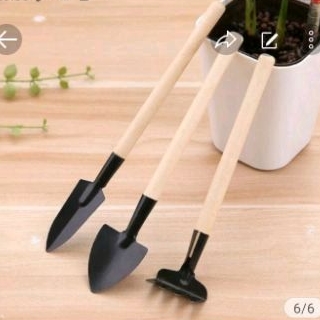 Jual Sekop Mini 3 in 1 Untuk Pot Tanaman Skop Garuk Sendok Tanah Gagang ...