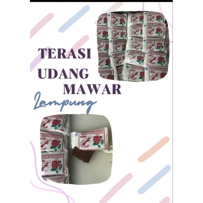 Jual Terasi Udang Terasi Merah Terasi Lampung Terasi Cap Mawar | Shopee ...