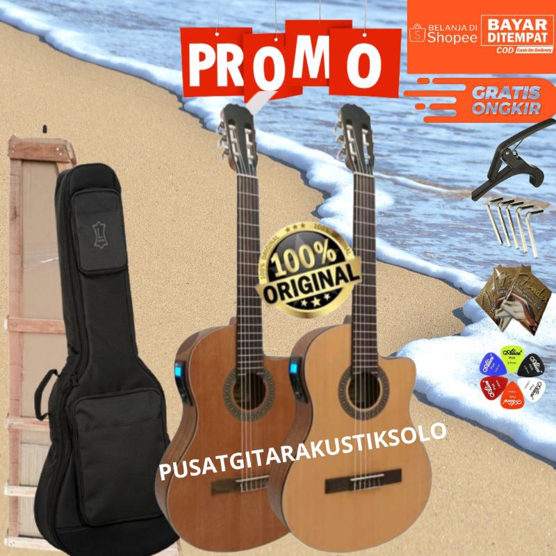 Jual [PAKET LENGKAP] GITAR AKUSTIK ELEKTRIK COWBOY ORIGINAL KLASIK CLASSIC SENAR NYLON CGC 100 ...