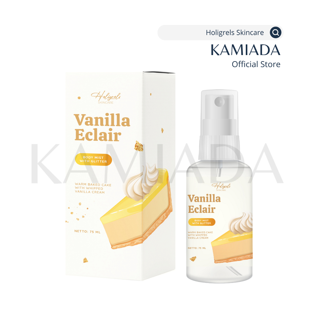 Jual KAMIADA - Holigrels Bodymist Perfume Vanilla Eclair | Shopee Indonesia