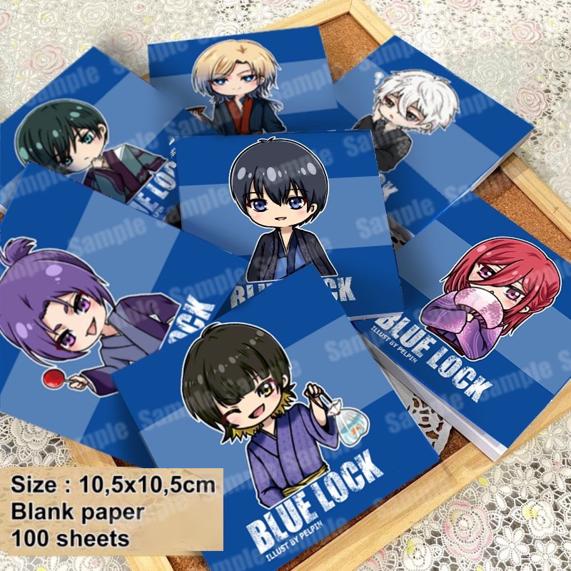 Jual note book notes memo tebal blue lock bluelock anime buku ...