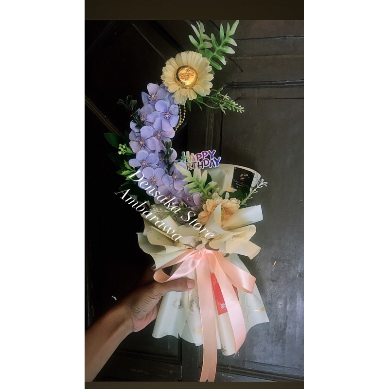 Jual buket bunga bulan sabit viral murah | Shopee Indonesia