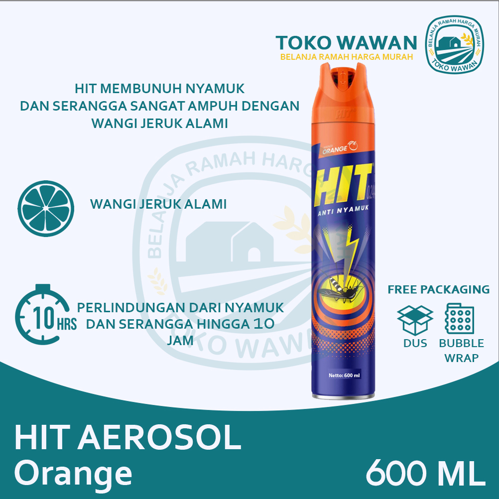 Jual Hit Spray Orange Lily Blossom 600 ML / Aerosol Semprotan Anti ...