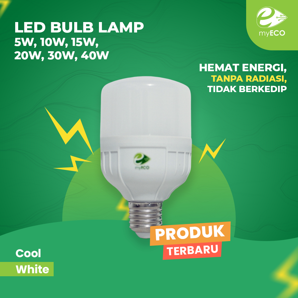 Jual Lampu Kapsul Bohlam LED BULB Lamp With Capsule 5W, 10W, 15W, 20W, 30W, 40 WATT E27 Putih ...