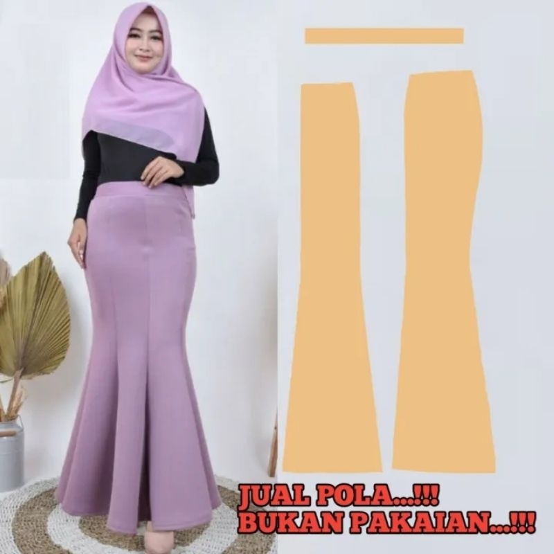 Jual pola rok duyung pecah 8 / pola rok duyung pias 8 | Shopee Indonesia