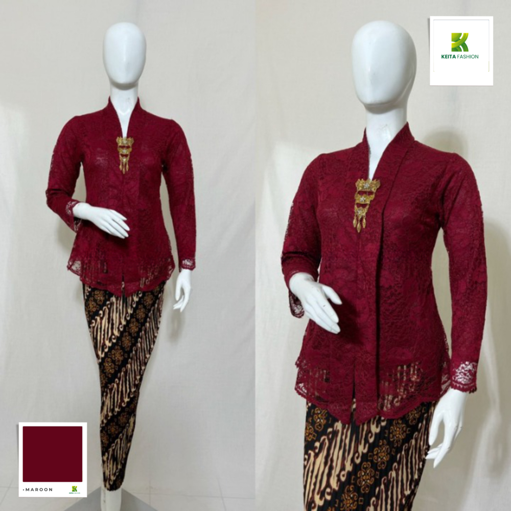 Jual Setelan Kebaya Kartini - Kebaya Kartini Lengan Panjang - Kebaya ...