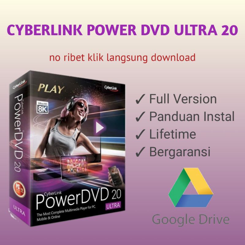 Jual Cyberlink Power DVD Ultra 20 Win 32/64 Bit | Shopee Indonesia