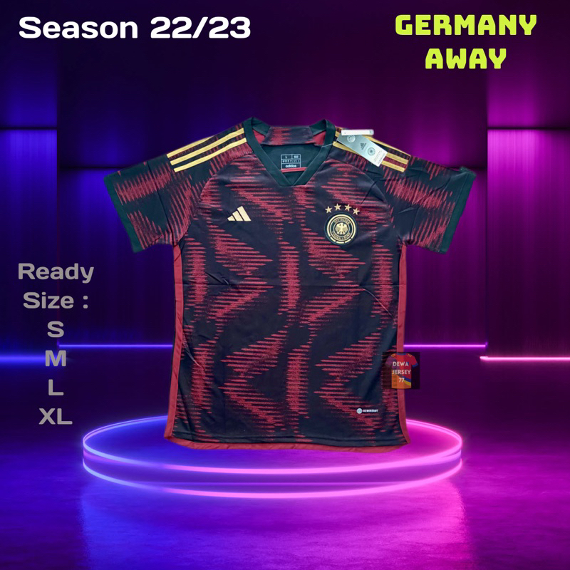 Jual Jersey Baju Bola Timnas Jerman Away Terbaru World Cup/Piala Dunia Qatar 2022 | Shopee Indonesia