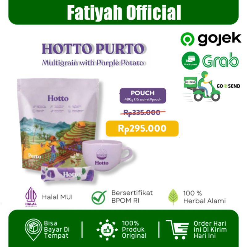 Jual HOTTO PURTO 1 POUCH 16 SACHET ASLI 100 % ORIGINAL | Shopee Indonesia