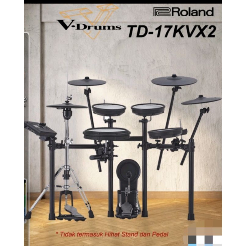 Jual Drum Elektrik Roland TD-17KVX2 + Rack System MDS-COMPACT. td17kvx2 | Shopee Indonesia
