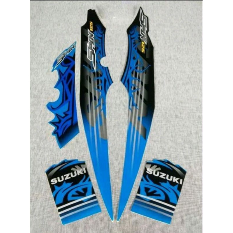 Jual STRIPING STIKER SUZUKI SPIN 125 NR STIKER WARNA BIRU | Shopee ...