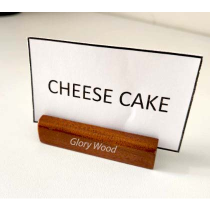 Jual Food Tag Display Food kayu Tent card holder | Shopee Indonesia