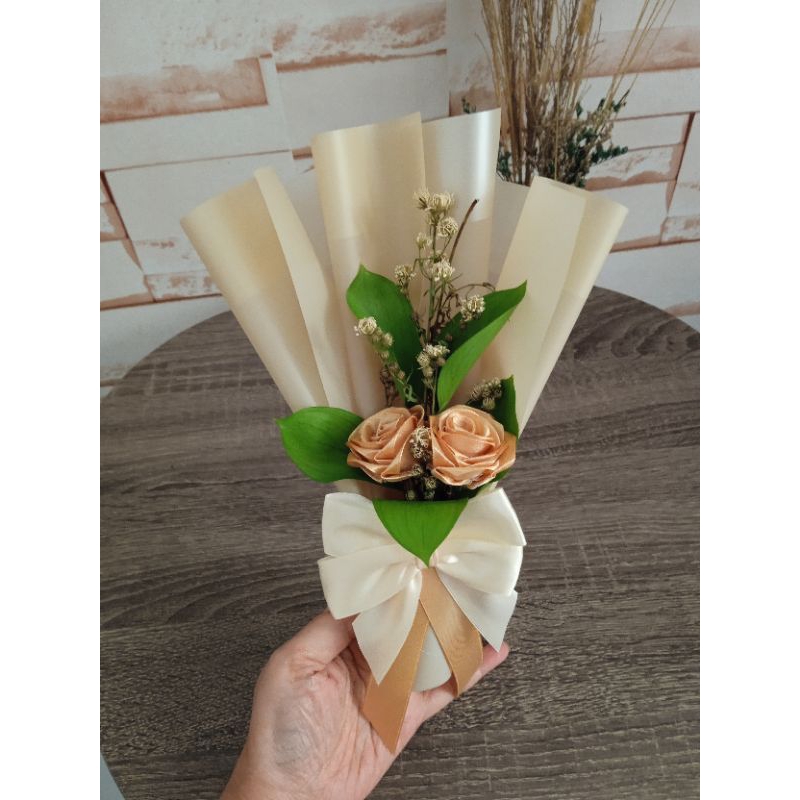 Jual Buket mini, buket hamper mini, bunga kering hadiah, gift flower ...