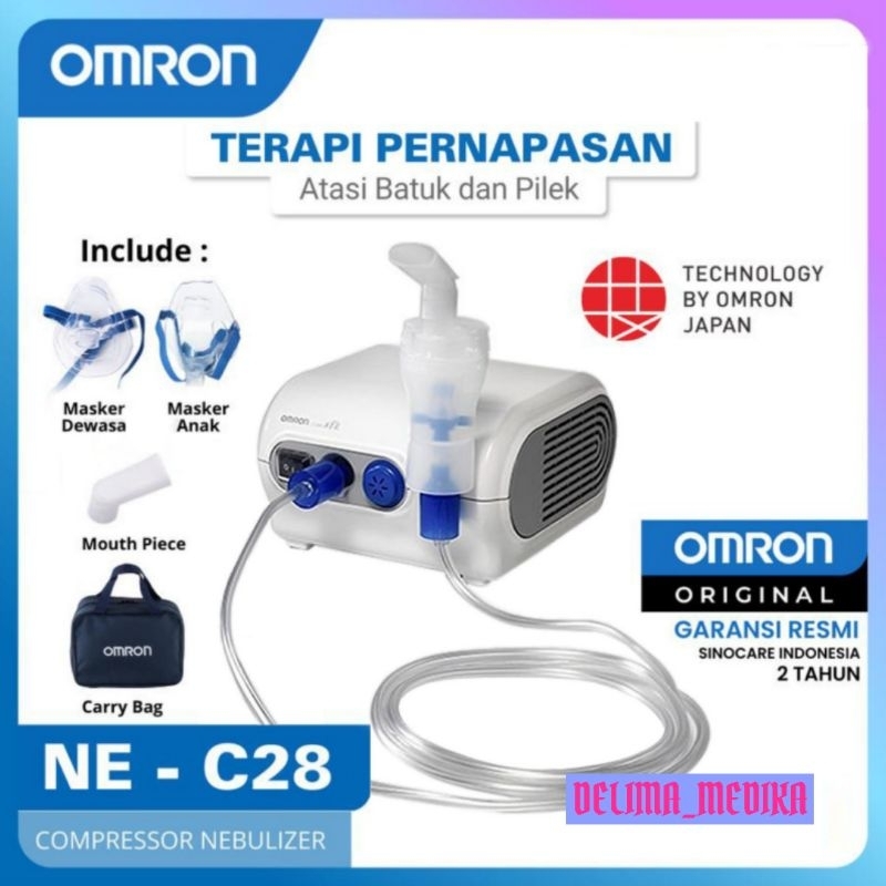 Jual Nebulizer Compressor NE C28 OMRON / Alat Terapi Uap Pernafasan | Shopee Indonesia