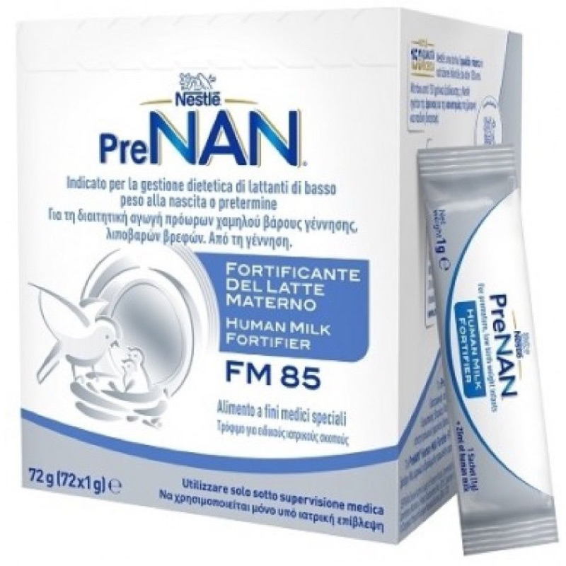 Jual Nestle PreNAN HMF (Human Milk Fortifier) FM 85, 72gr (72x1g ...
