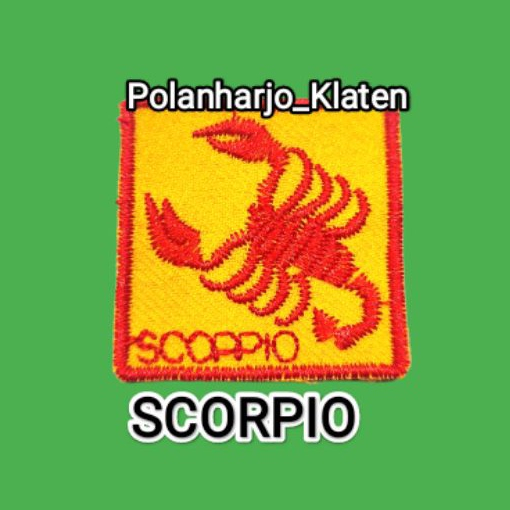 Jual Tanda Regu Pramuka Putra Scorpio / Tanda Regu Pramuka Scorpio ...