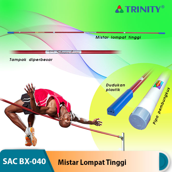 Jual Mistar Lompat Tinggi SAC-BX040 Silver Arrow (Fiberglass High Jump ...