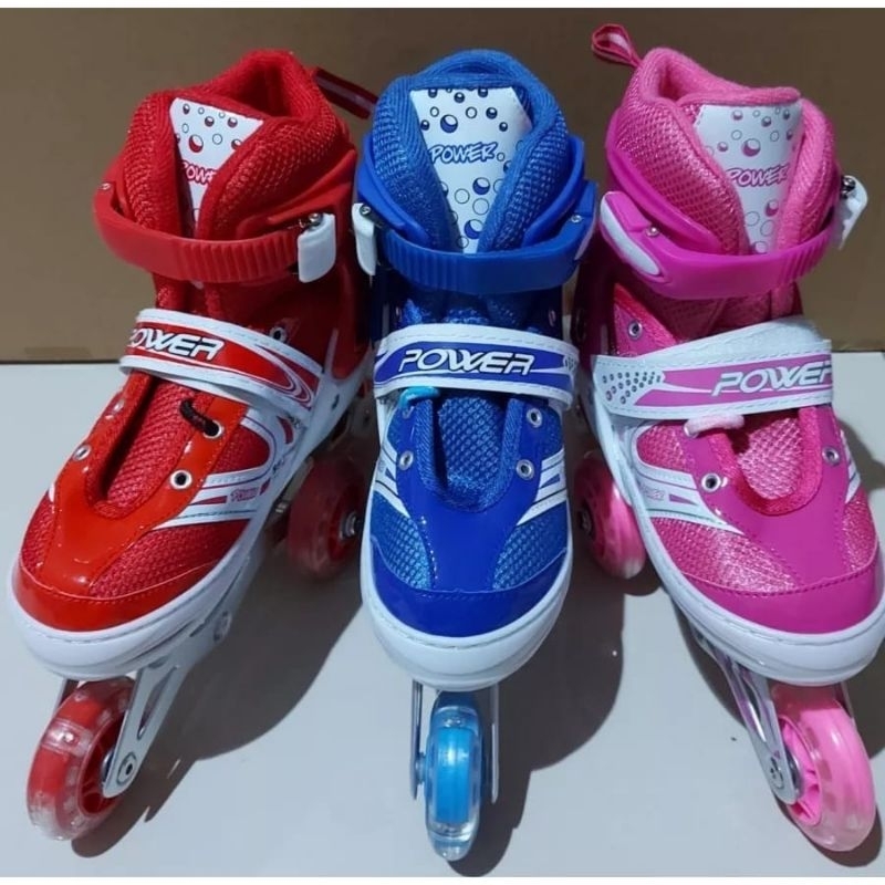 Jual Sepatu roda merk power (bisa d stel model bajaj dan inline skate ...