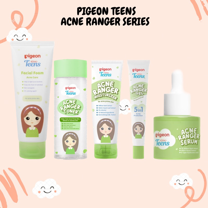 Jual PIGEON TEENS Acne Ranger Series || Facial Foam || Moisturizer ...