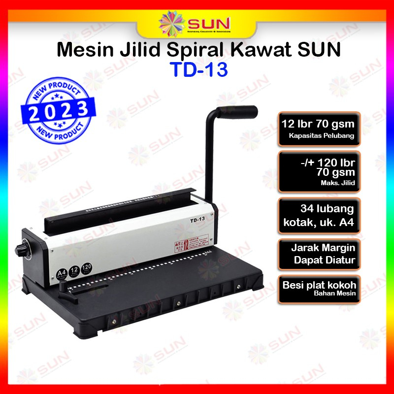 Jual Mesin Jilid Spiral Kawat A4 TD-13 / TD-130 / TD-118R | Shopee Indonesia