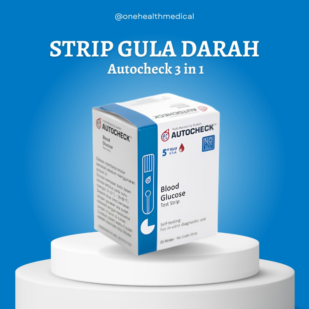 Jual Autocheck - Strip Glucose (Gula Darah) Autocheck isi 25 Strip ...