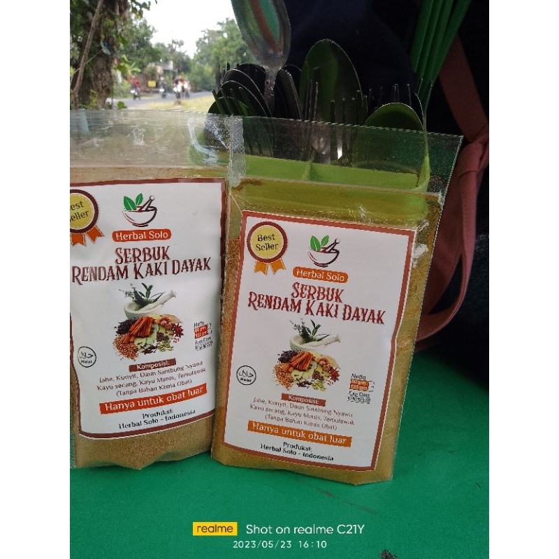 Jual 1kg serbuk curah rendam kaki refleksi kaki khas Dayak tradisional ...