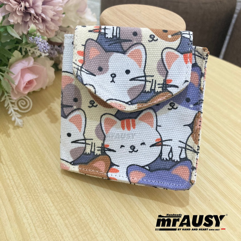 Jual Dompet Mini Wanita/Cewek Canvas Motif mrAUSY Murah | Shopee Indonesia