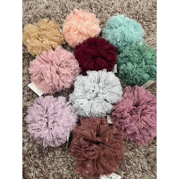 Jual Ikat Rambut Tile Scrunckie Jumbo Premium Cepol Hijab Anti Pusing ...