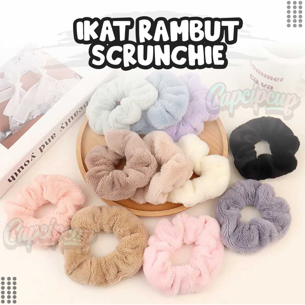 Jual Ikat Rambut Scrunchie Hijab Kucir Gelang Hairband Kunciran Lingkar ...