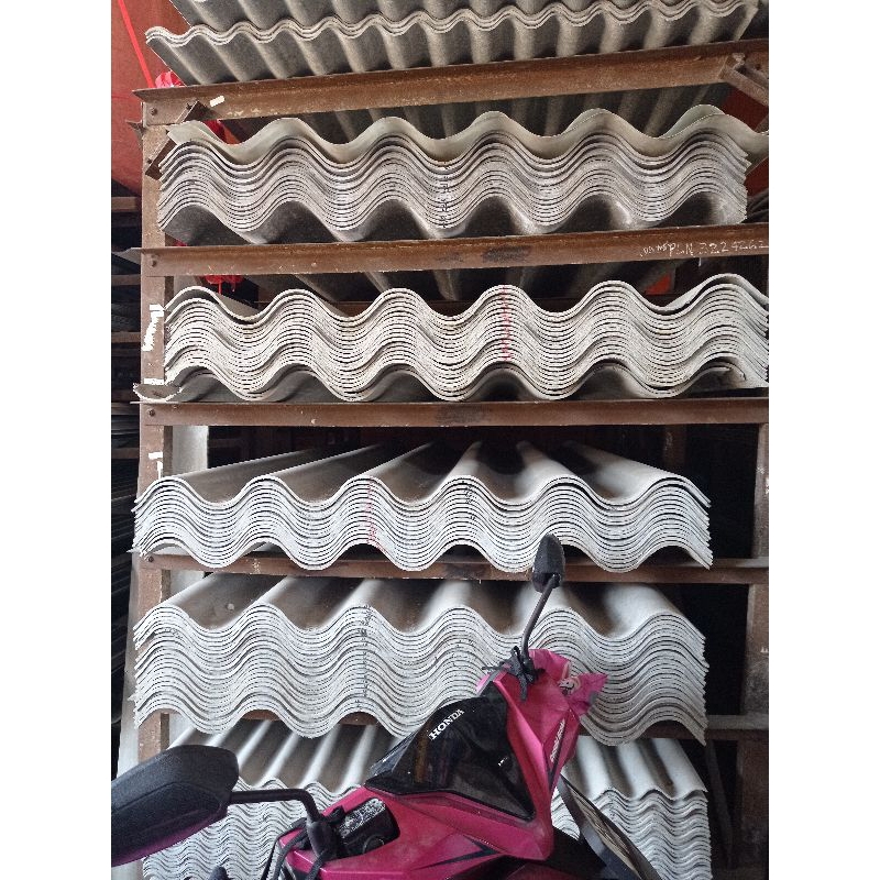Jual asbes gelombang besar djabesmen ukuran 1,5 meter x 102 cm murah ...