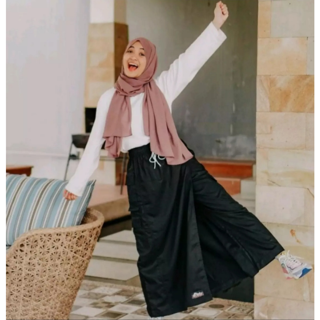 Jual rok celana panjang wanita muslimah/rokcel wanita dewasa/rokcelana ...
