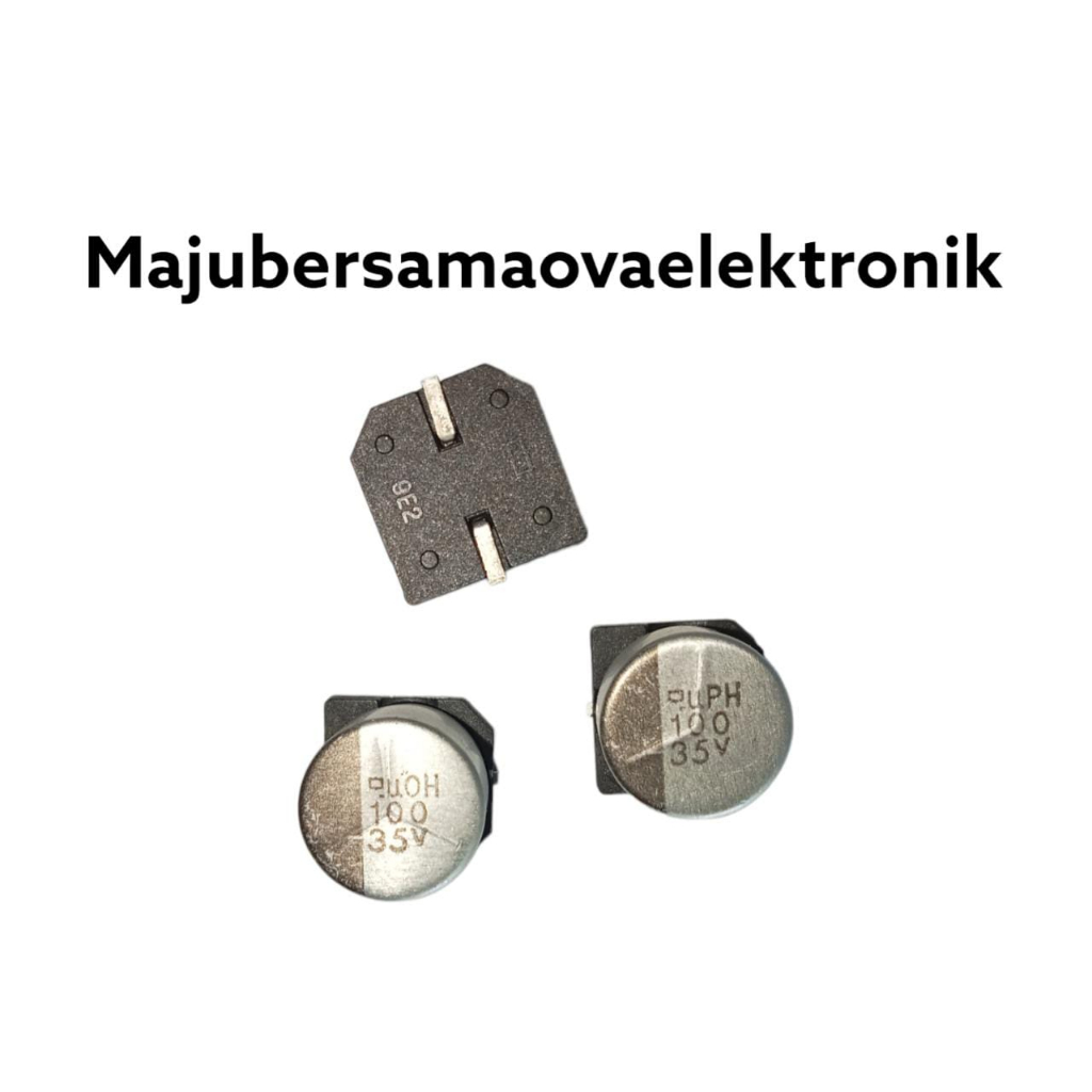 Jual 2pcs Solid Kapasitor Capasitor Elko Elco SMD 100uf 35v 100 uf 35 ...