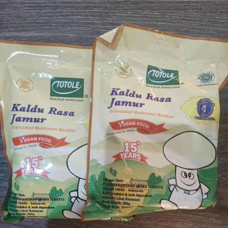 Jual Totole Kaldu Jamur 200gram / Vegan food micin penambah rasa ...