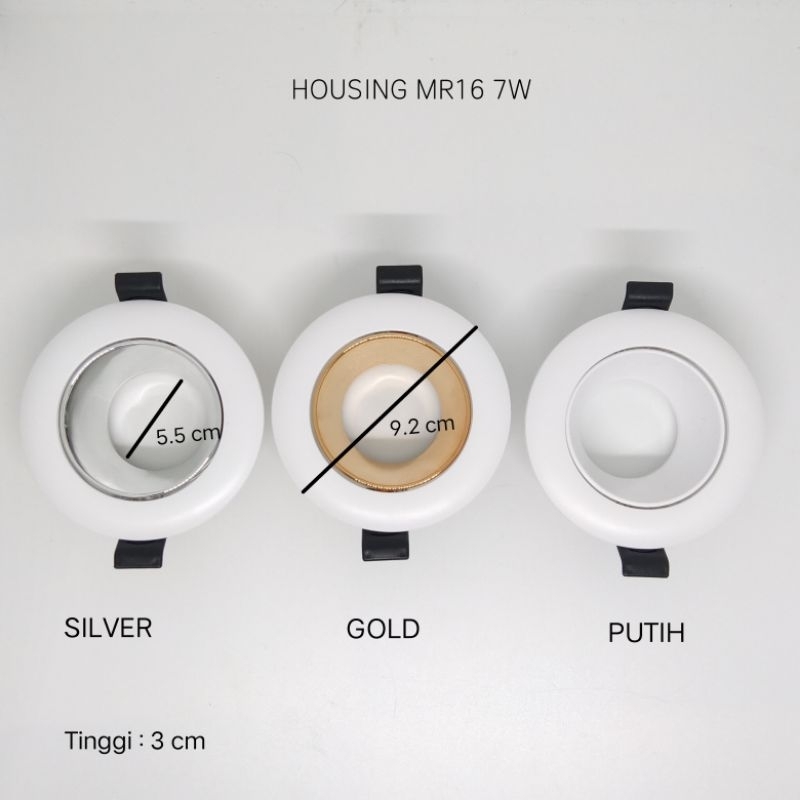 Jual Kap Lampu Downlight MR16 / Housing MR16 / Halogen MR16 / Fitting MR16 | Shopee Indonesia