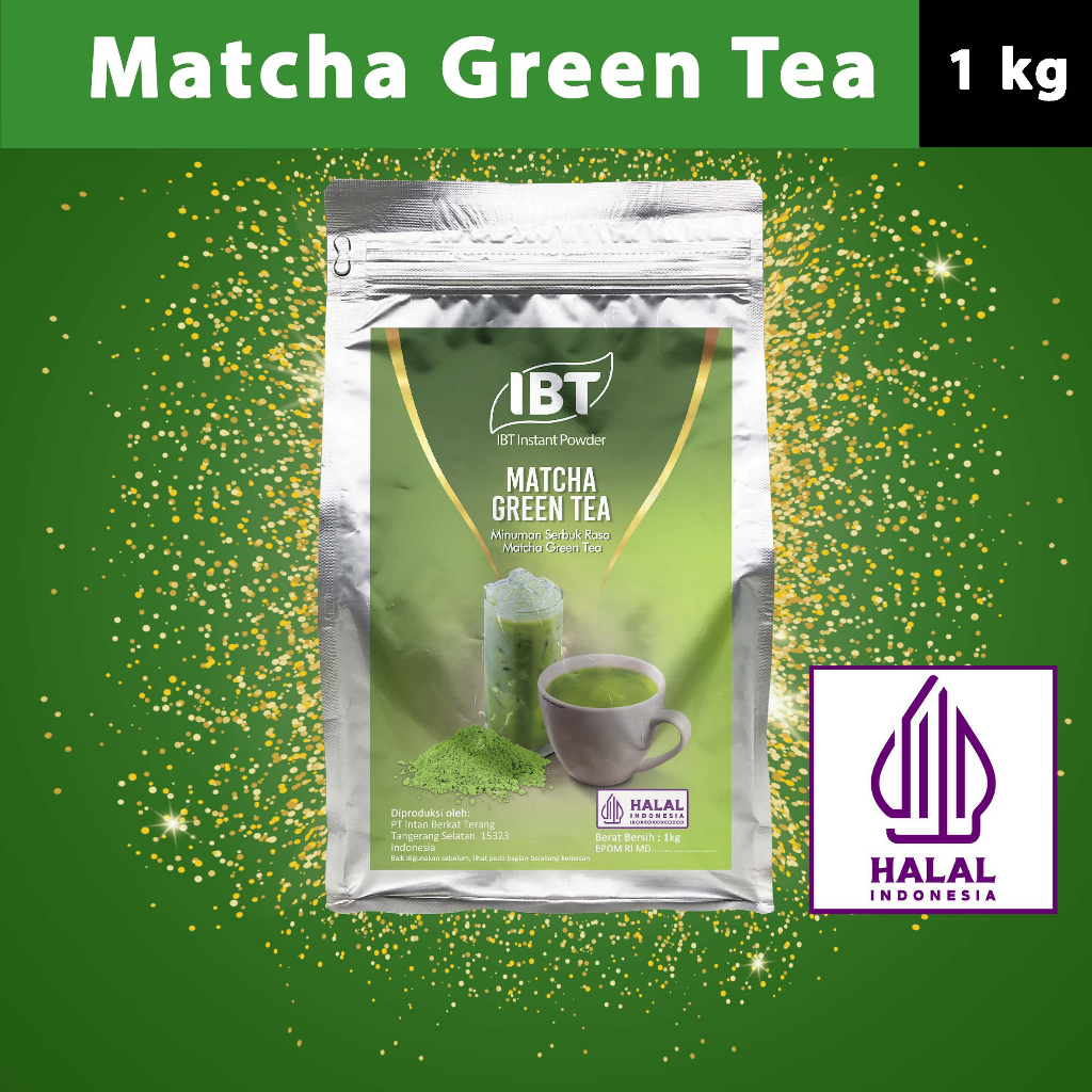 Jual Bahan Minuman Bubuk Rasa Matcha Green Tea Serbuk Instant IBT Drink ...