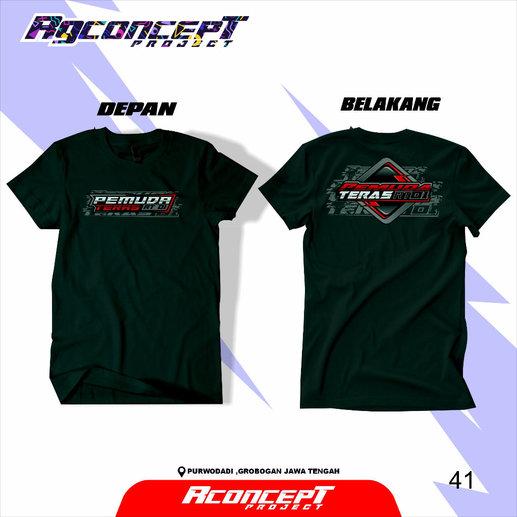 Jual Kaos PEMUDA RT Bisa Custom Nomor RT Kaos Viral Satuan Lusinan ...