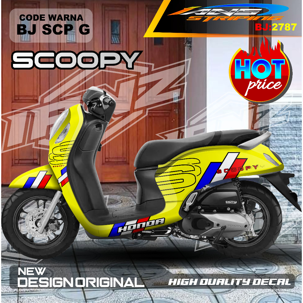 Jual STIKER FULL BODY HONDA SCOOPY TERBARU UPDATE DESAIN-STIKER DECAL ...