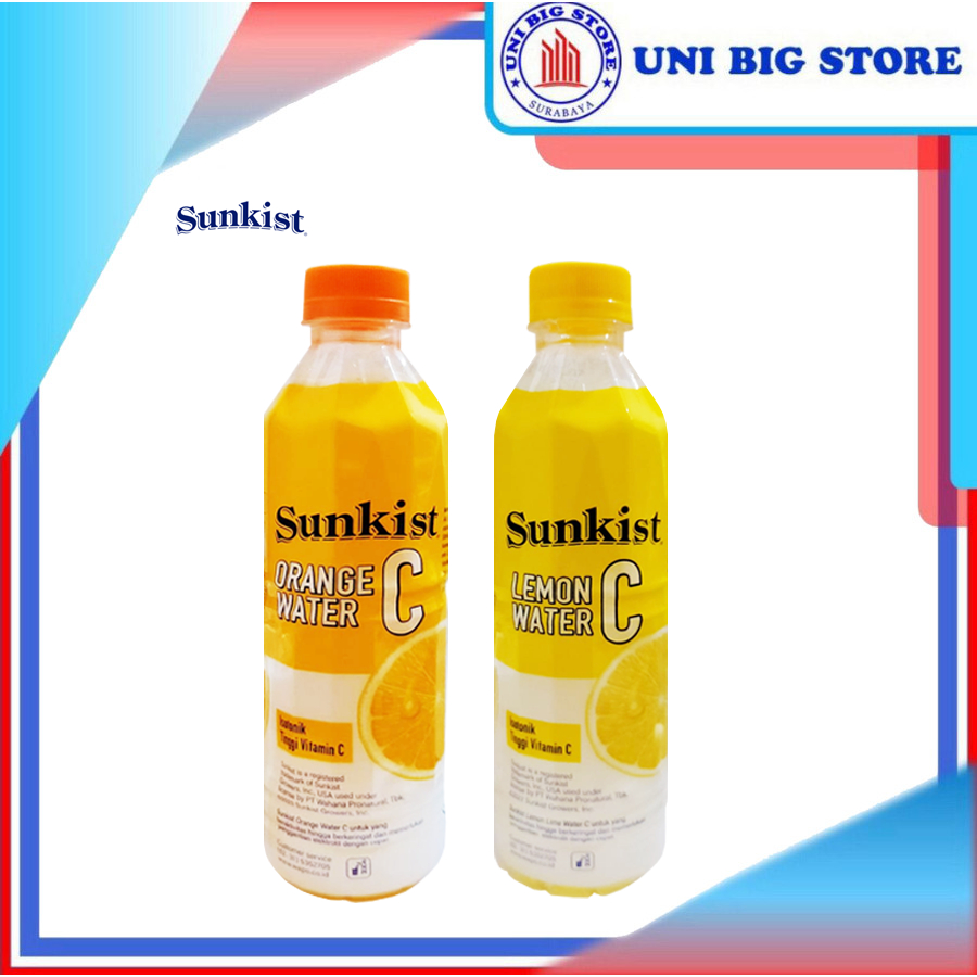 Jual Sunkist Lemon | Orange Water C Drink 330 ml Minuman Isotonik Vit C | Shopee Indonesia