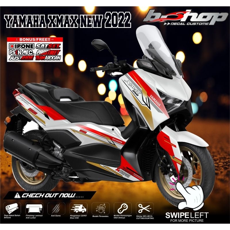 Jual Sticker Decal Yamaha X-Max Full body motif grafis akrapovic ...